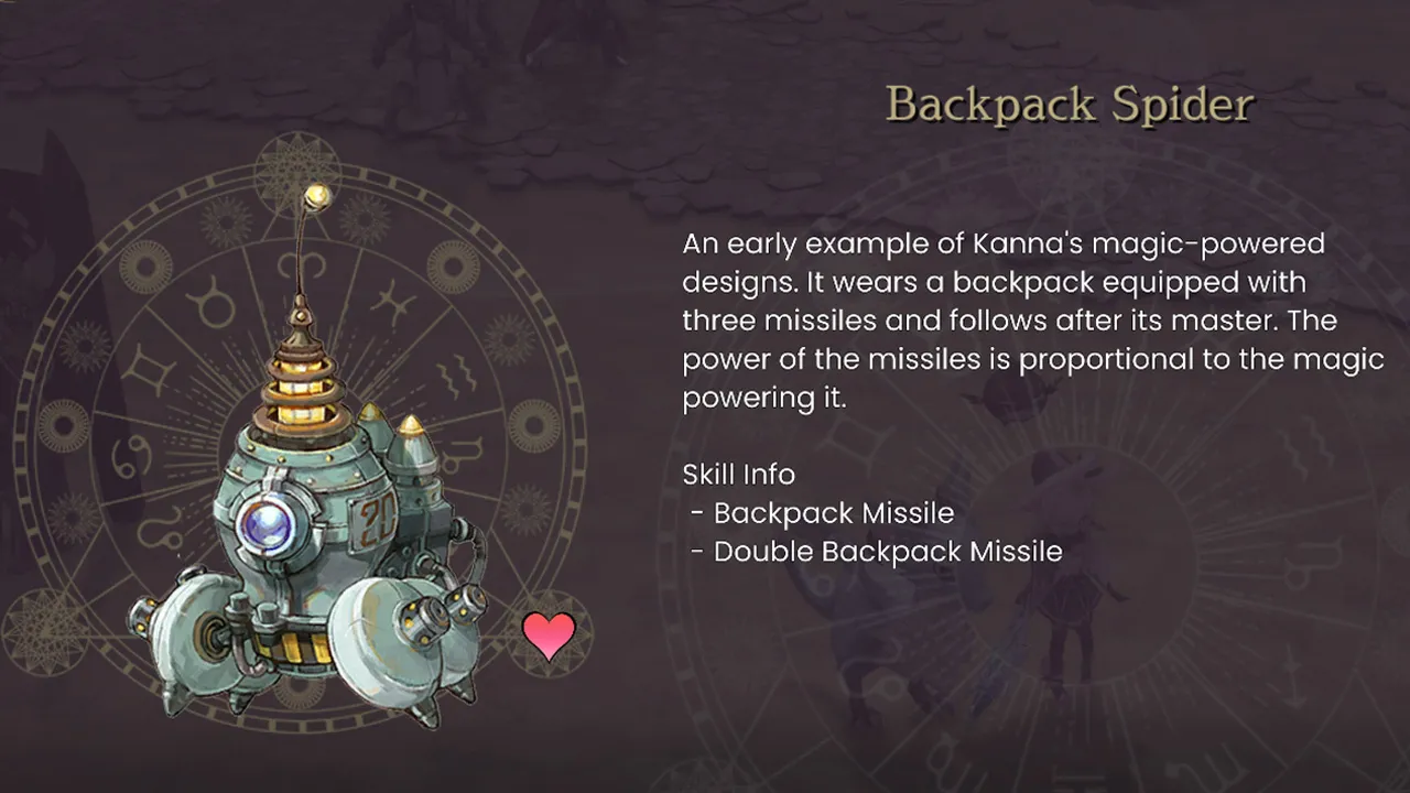 Backpack Spider – WitchSpring R: Pets Guide - Turn Based Lovers